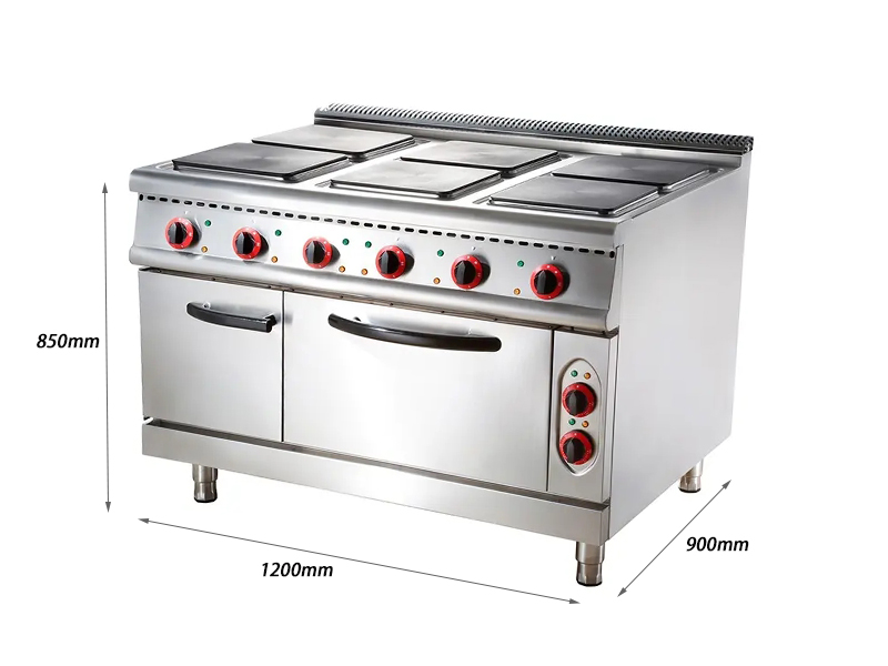 4 Burns Electric Round Hot Plate Cooker with oven - CHEFS CATERING ...