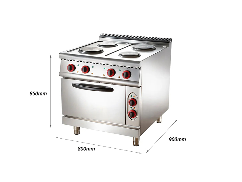 4 Burns Electric Round Hot Plate Cooker with oven - CHEFS CATERING ...